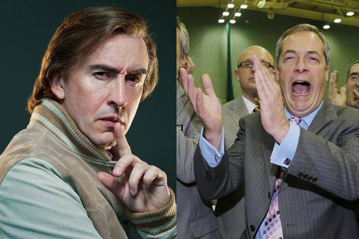 Nigel Farage And Alan Partridge Use The Same Defence For Saying "Chinky"