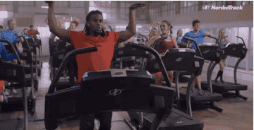 funny treadmill dance