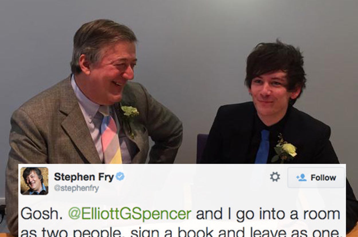 Stephen Fry Just Announced His Marriage With The Cutest Tweet