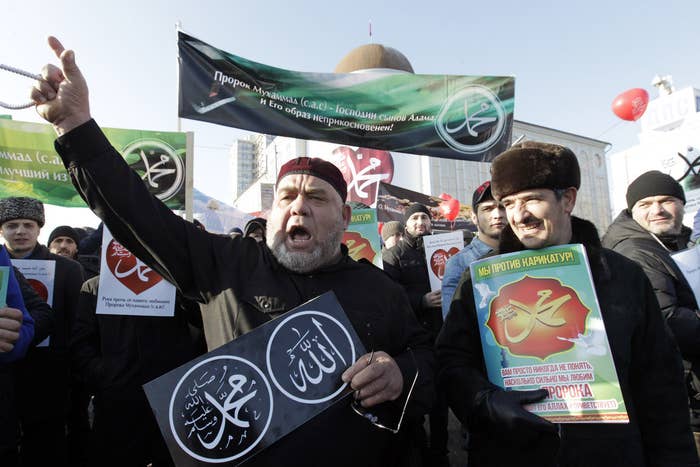 Chechen Leader Stages "Million-Man March" Against French Cartoons