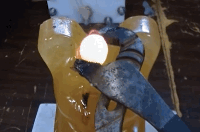16 Oddly Satisfying GIFs Of A Hot Nickel Ball Burning Through Random ...