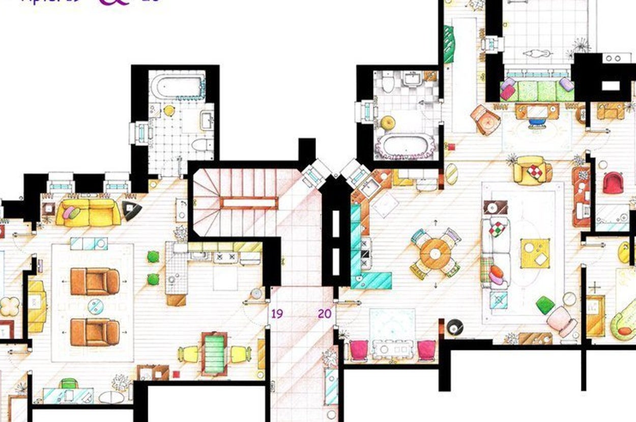13 Incredibly Detailed Floor Plans Of The Most Famous TV Show Homes