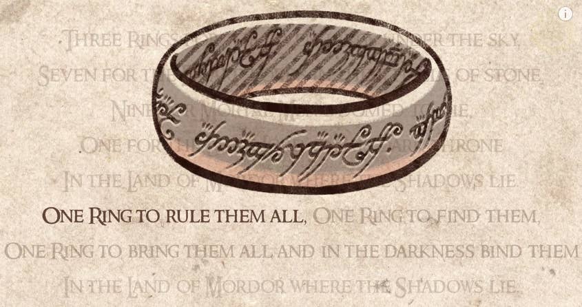 what does the one ring do