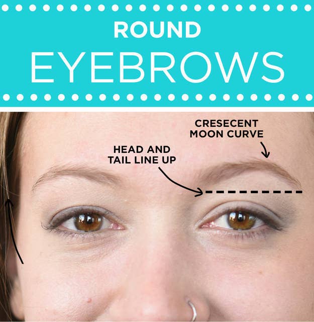 rounded eyebrows
