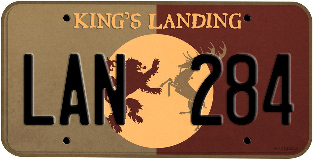 13 License Plates For Your Favorite Fictional Universes