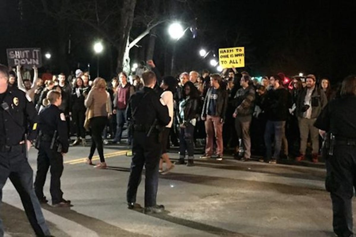 Hundreds Protest At University Of Virginia After Student's Bloody Arrest