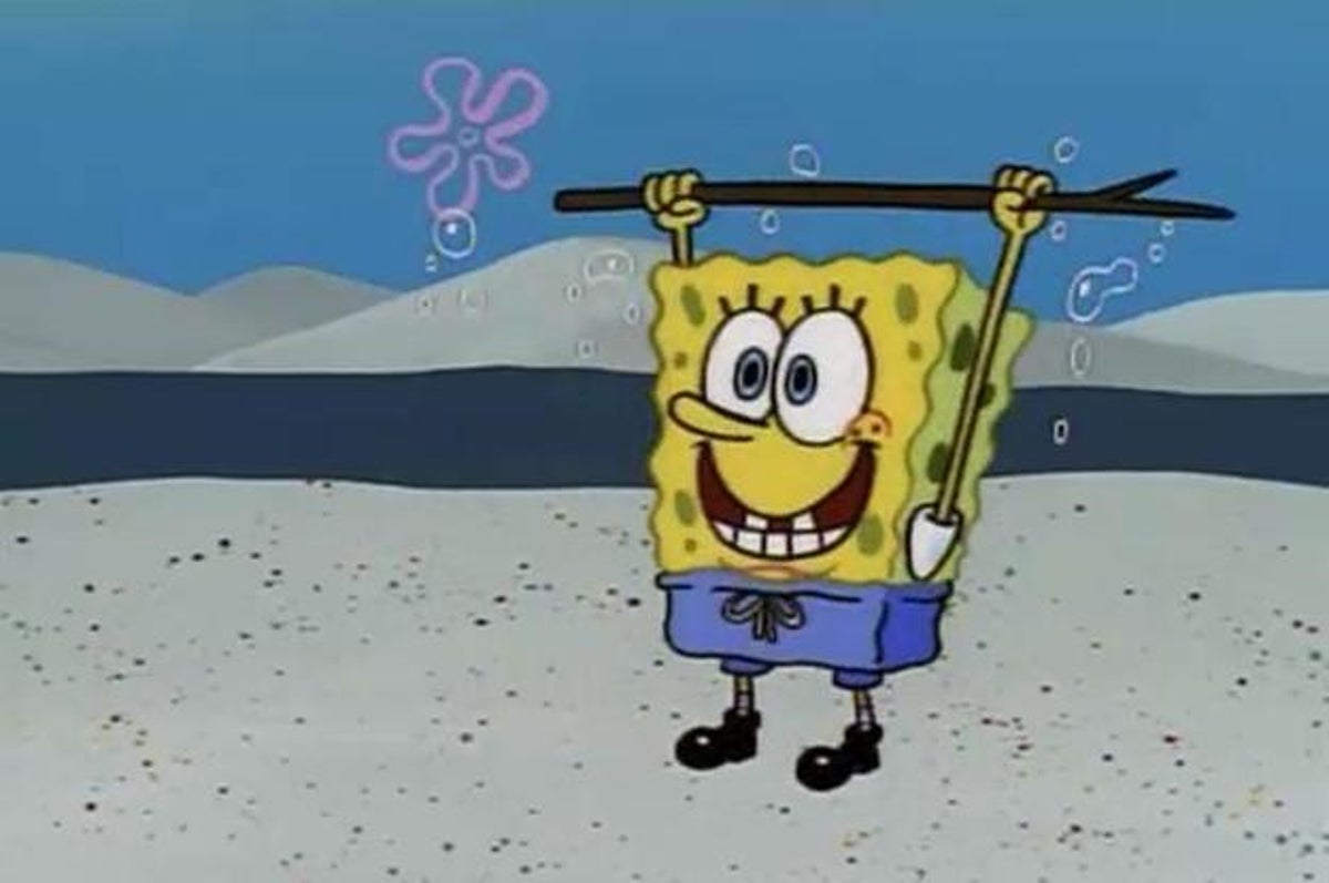 Spongebob Lifting Marshmallows