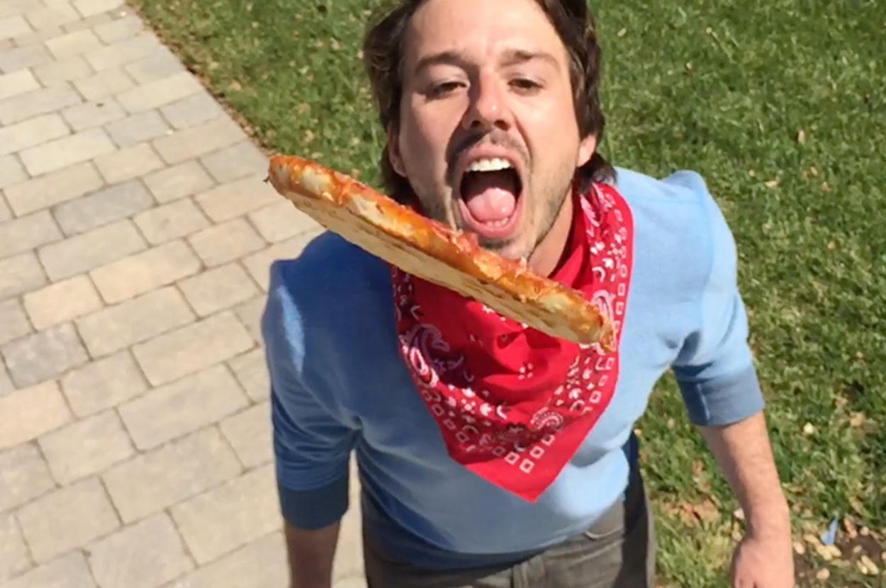 Humans Learn To Catch Food In Their Mouth All In The Name Of Fritz The Dog