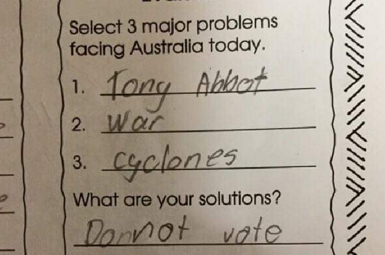 This Aussie Kid’s Response To “Three Major Problems Facing Australia ...