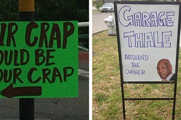 25 Yard Sale Signs So Clever They Make Your Junk Worth Looking At