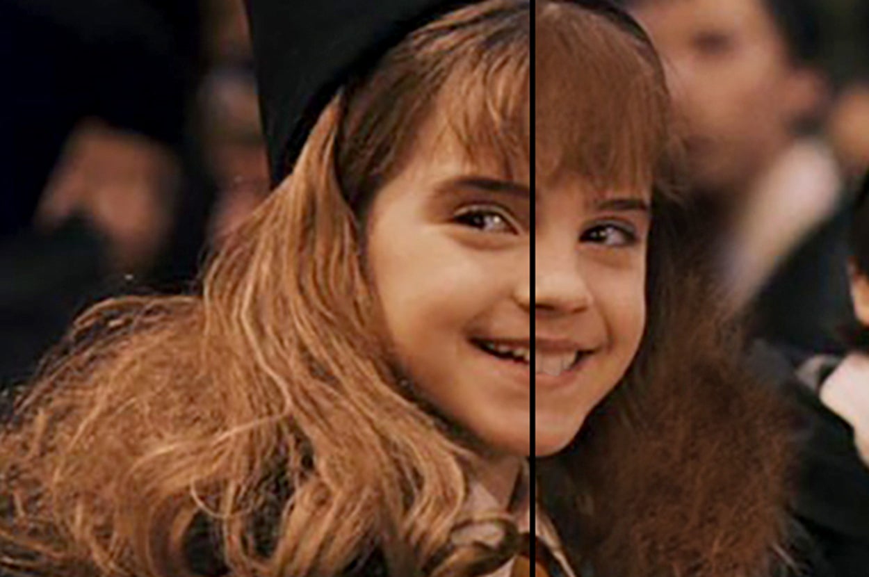 hermione before and after teeth