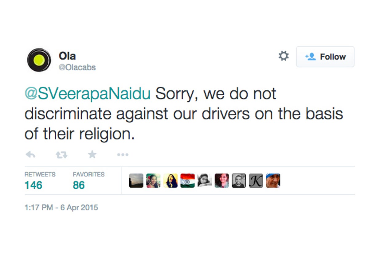 With This One Tweet, Ola Cabs May Have Lost A Customer But They Won The ...