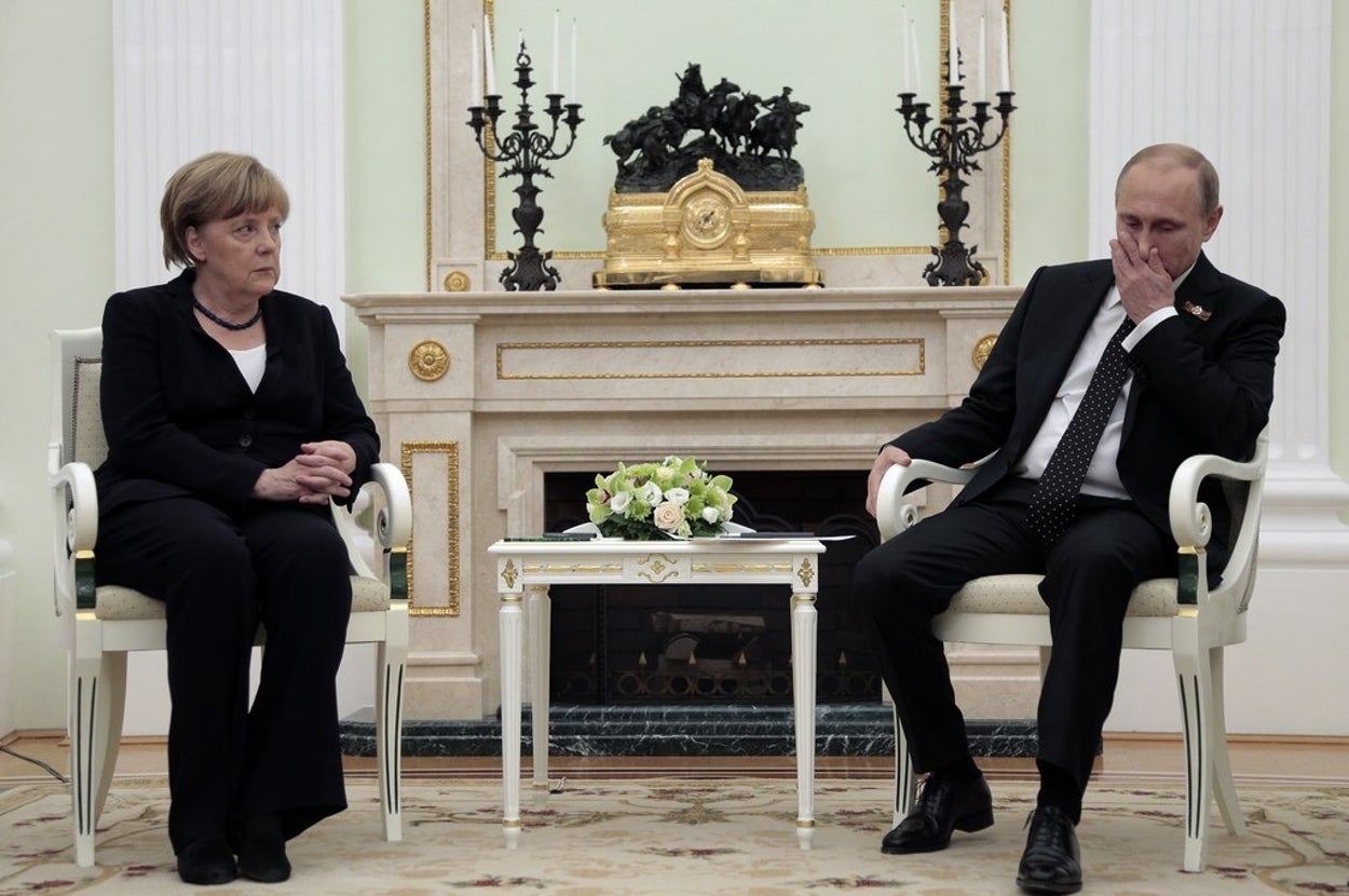 Just Look At How Much Fun Angela Merkel Had Visiting Vladimir Putin In ...