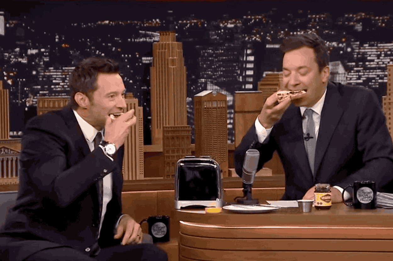 Hugh Jackman Just Showed Jimmy Fallon How To Really Eat Vegemite