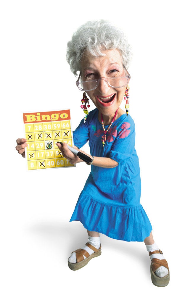 Old Lady Bingo Winner