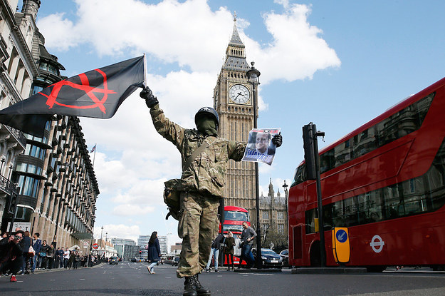Arrests As Police Clash With Anti-Tory Protesters In London After Election
