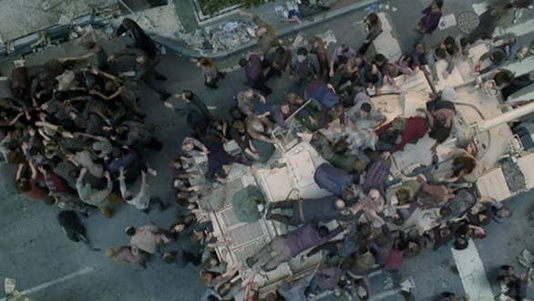 The Walking Dead Zombies Eating Horse