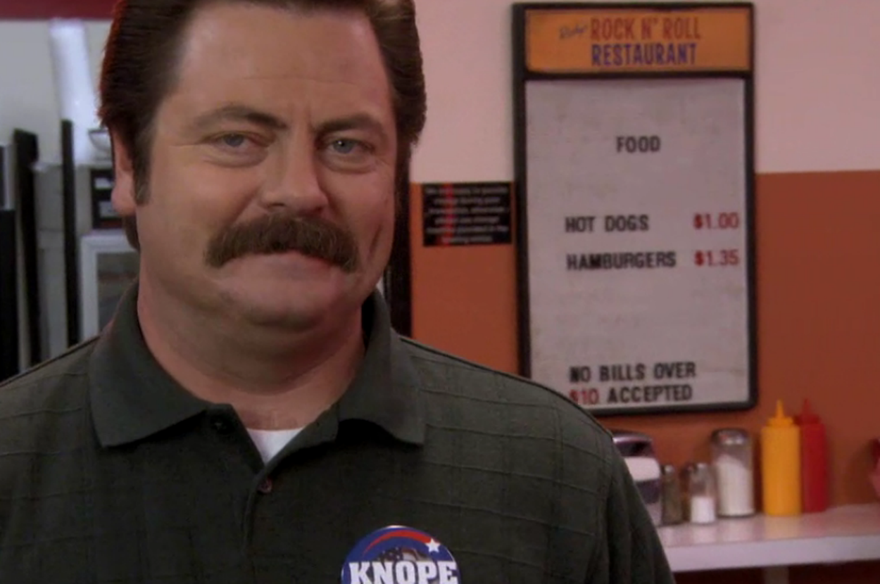 Nick Offerman Without His Signature Mustache Is Kind Of Stressful