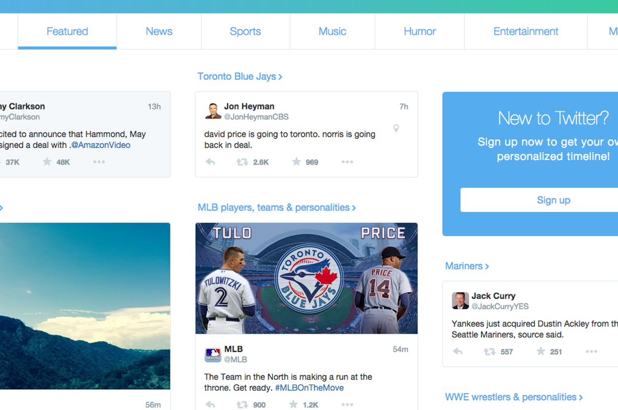 Twitter's New Homepage Goes Into Wide Release Today