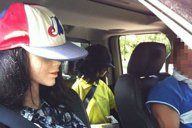 A Driver Got Busted For Driving In The Carpool Lane With Two Mannequins
