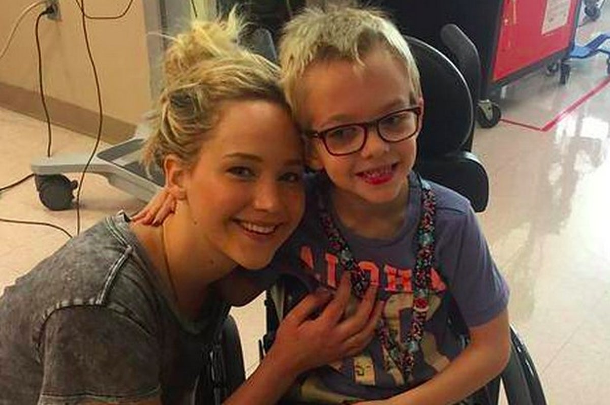 Jennifer Lawrence Holding A Baby