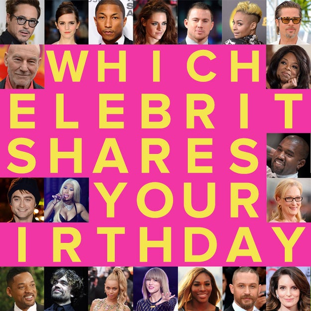 Which Celebrity Has The Same Birthday As Me 60 Photos - Moonagedaydream ...