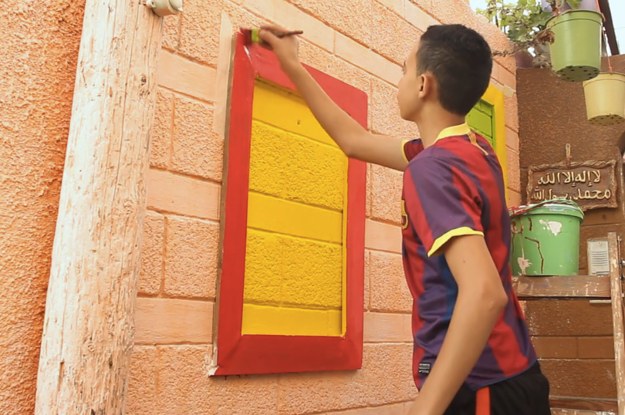 Look At This Super Colorful Neighborhood In The Middle Of The Gaza Strip