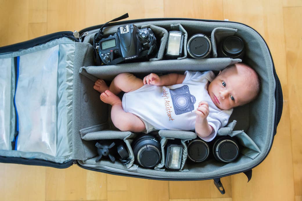 Photographers Are Squishing Their Babies Into Camera Bags, And It's ...