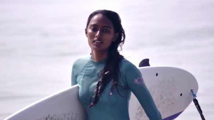 India's First Female Surfer Is Now Inspiring Young Girls To Hit The Waves