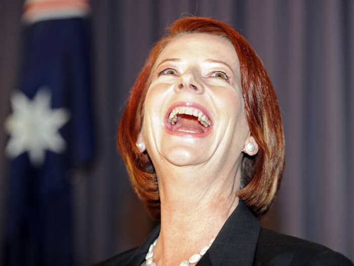 Julia Gillard Middle Finger