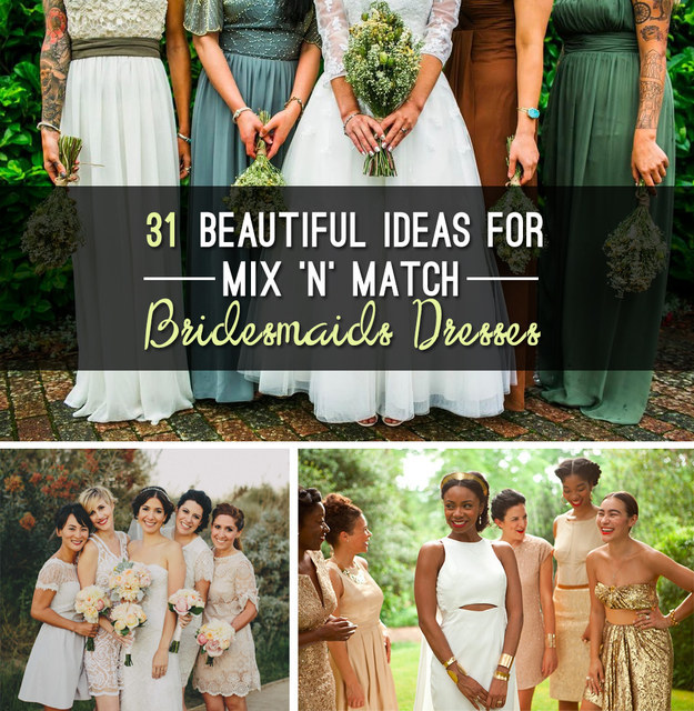 31 Real-Life Bridal Parties Who Nailed The Mix 'N' Match Look