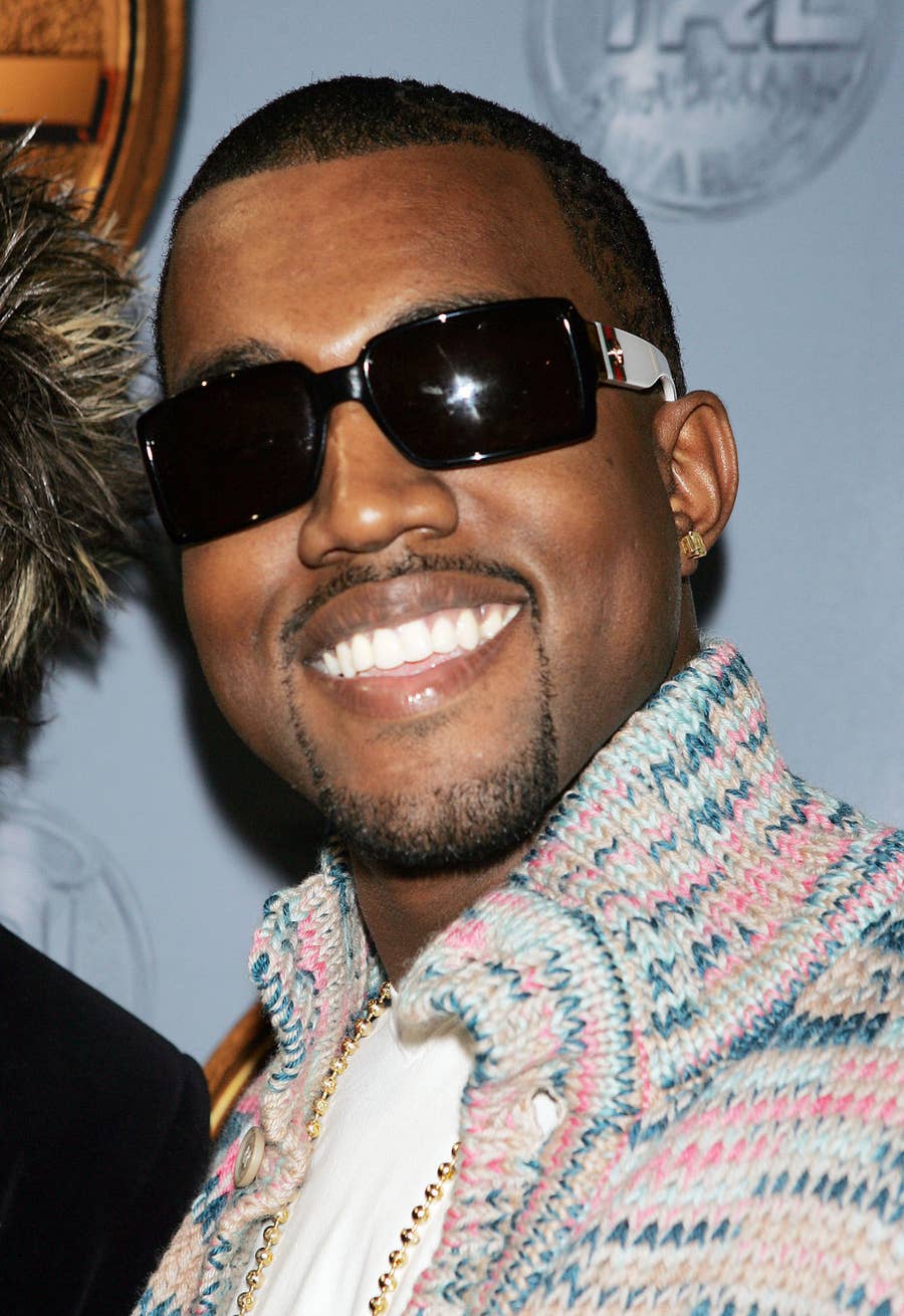 kanye smiling