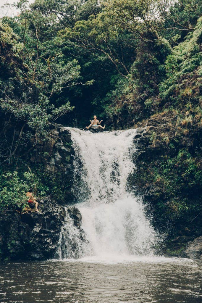 Watch This Hiker Get Knocked From A Waterfall And Survive