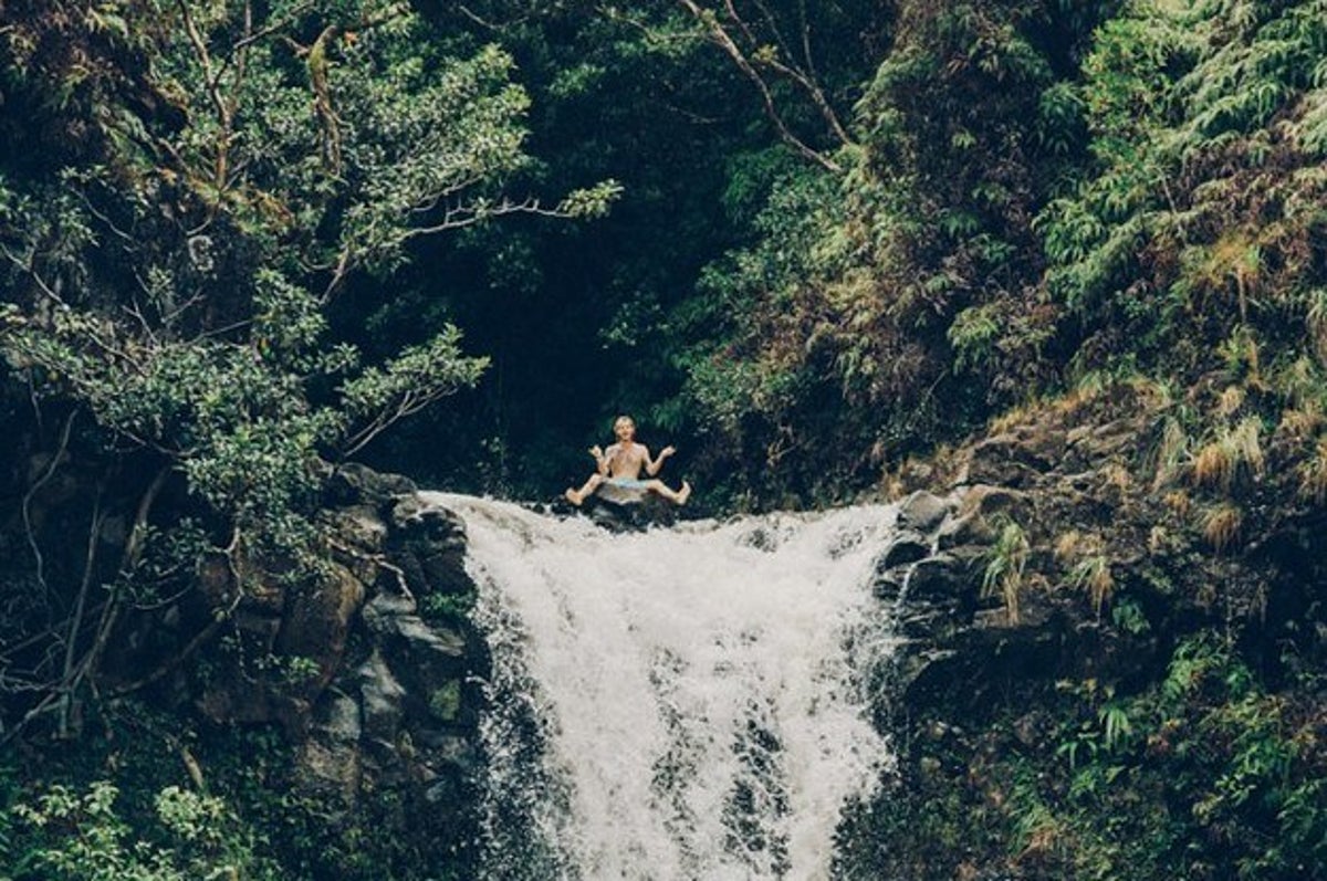 Watch This Hiker Get Knocked From A Waterfall And Survive