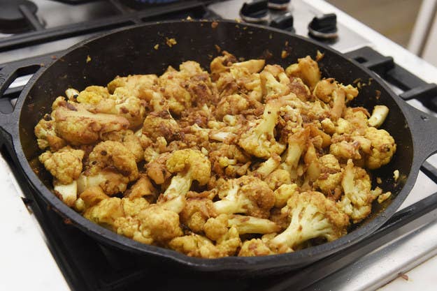 how to make cauliflower nepali style