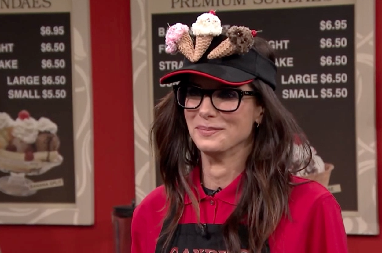 According To "The Tonight Show" Sandra Bullock Should Not Work In Food ...