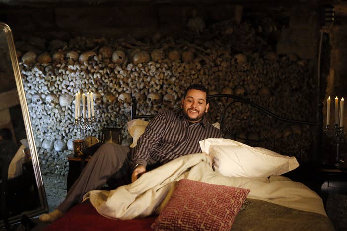 A Guy Spent Halloween Sleeping Surrounded By 6 Million Dead People