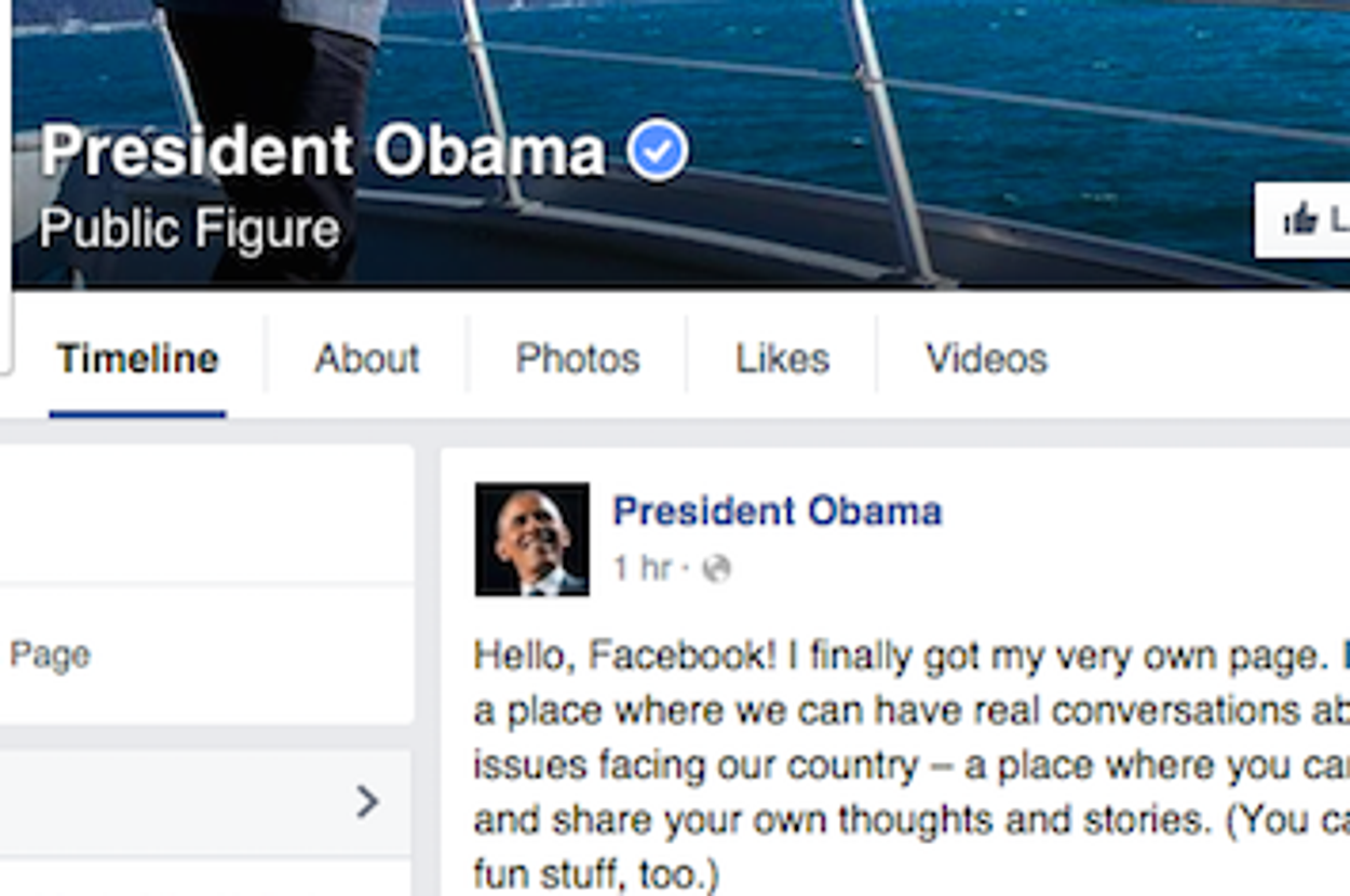 President Obama Just Joined Facebook