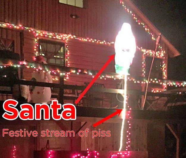 This Guy Made Santa Piss On ISIS In A Christmas Display And The Cops ...