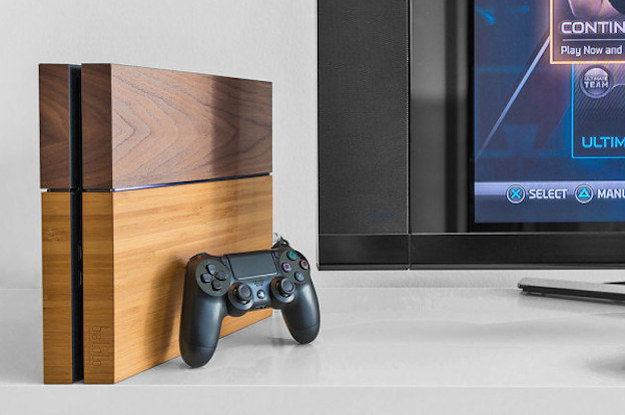 This Wood-Covered Playstation Is Classy AF