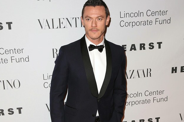 Luke Evans Attends 'An Evening Honoring Valentino' Lincoln Center Corporate Fund Gala