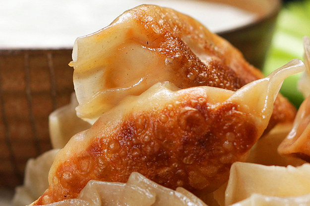 These Buffalo Chicken Potstickers Are Dope AF And So Easy To Make