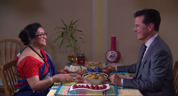 Stephen Colbert Cooked A Meal With An Indian Mom And It Was Cute AF