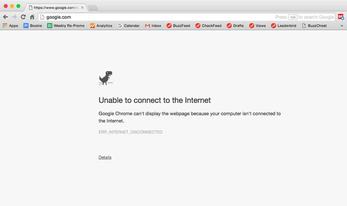 Just Making Sure Everyone Knows About The Dinosaur Game On Chrome