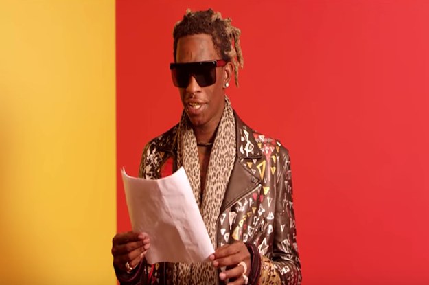 Young Thug Reading The Lyrics To His Song "Best Friend" Is Everything