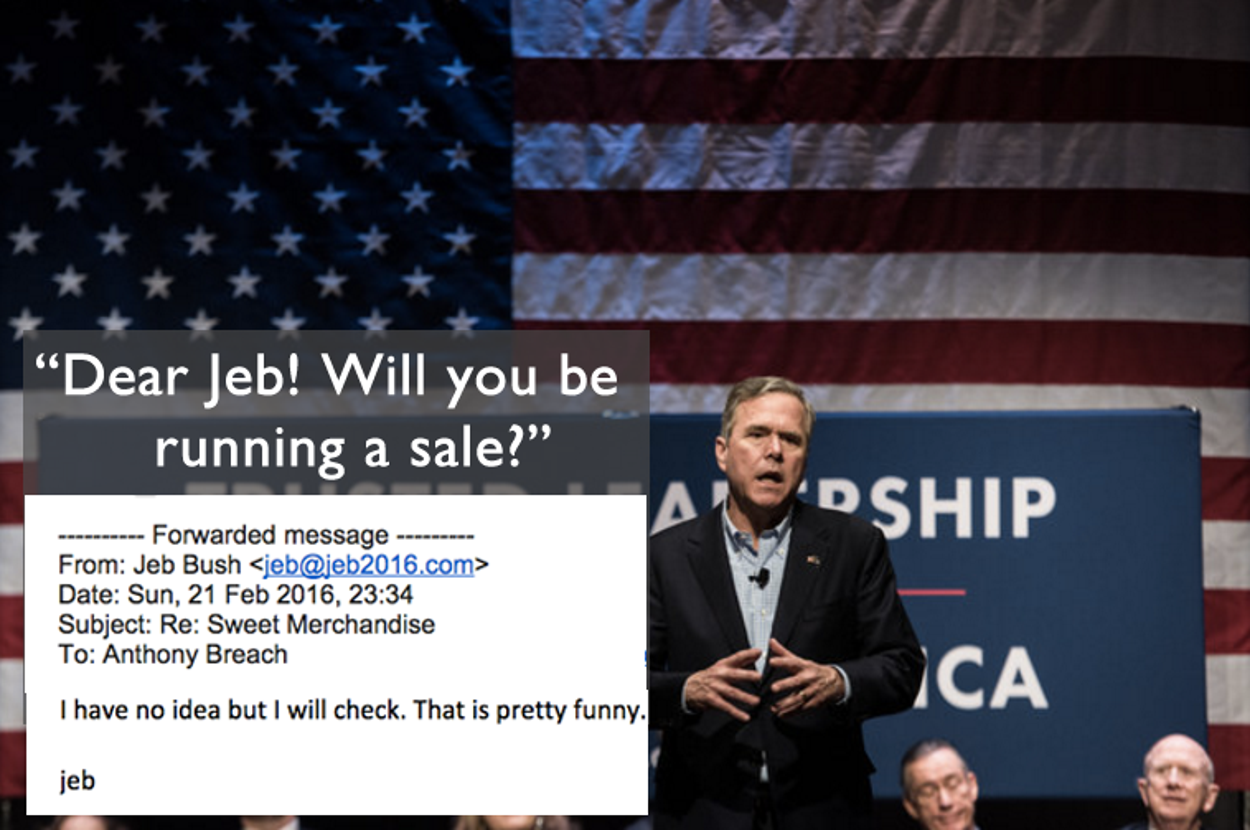Jeb Bush Has Actually Replied To This Email About A Guacamole Bowl