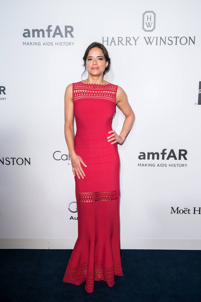 Michelle Rodgriguez At The AmfAR Hong Kong Gala