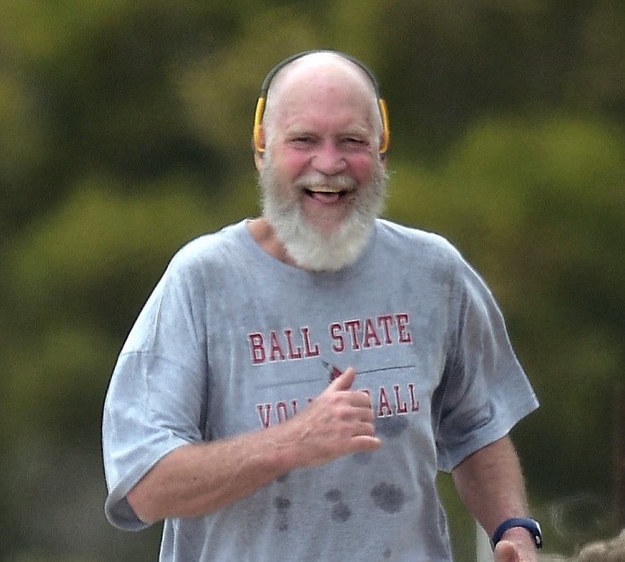 David Letterman Is Bald, Bearded, And Happy As Hell