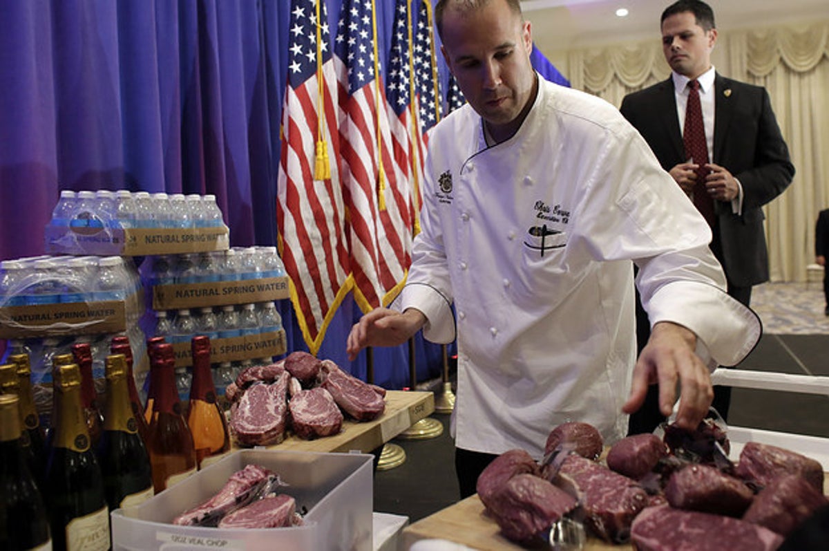 Did Donald Trump's Famous Steaks Really Make An Appearance Tuesday?