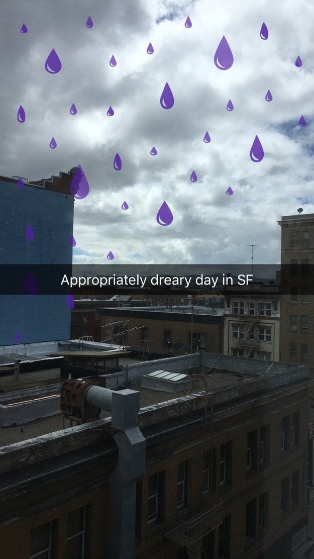 Here's How To Get The New Purple Rain Snapchat Filter
